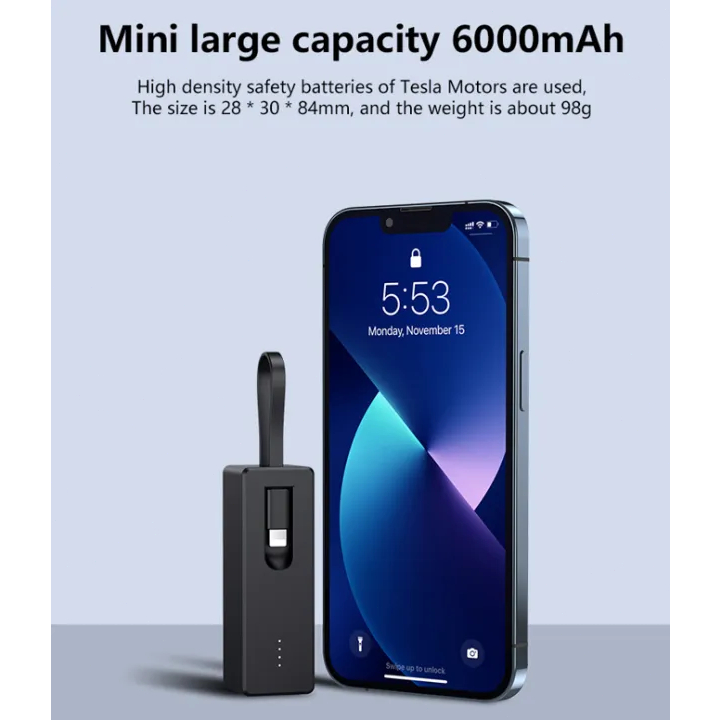Mini power bank 6000mah Latest Fast Charging Portable Mobile power 45W ...