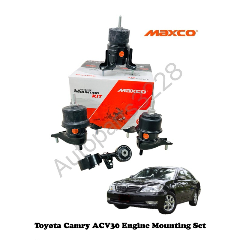 Toyota Camry Acv30 2.0cc & 2.4cc Engine Mounting Kit MAXCO （ Set 4Pcs ...