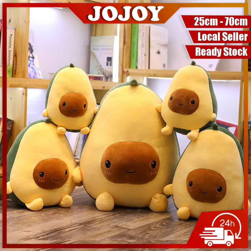 JOJOY Ready Stock Cute Smile Avocado Plush Toy Doll Children's Birthday ...