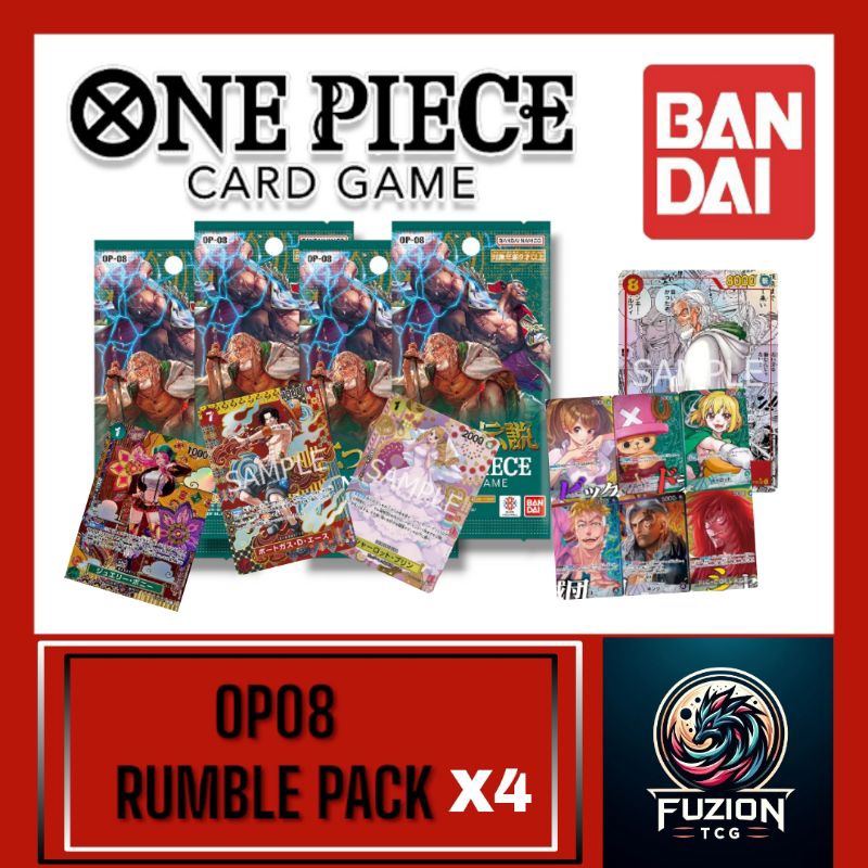 (LIVE RIP)ONE PIECE 08 RUMBLE PACK ( 4 PACK ) | Shopee Malaysia
