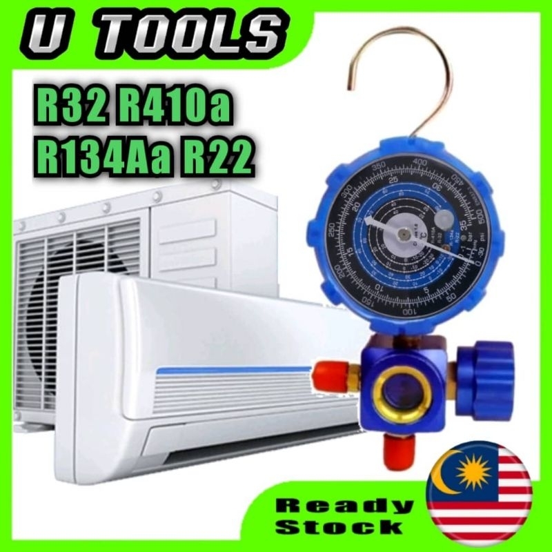 Manifold Gauge CT-470L GAS METER Low Pressure Single Gauge for R32 R410a R22 R404 R407 Air Cond ...