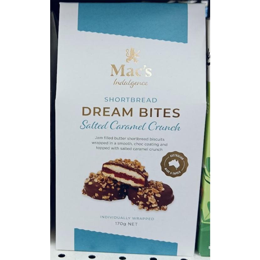 Salted Caramel MAC'S INDULGENCE Dream Bites Shortbread (170g) | Shopee ...