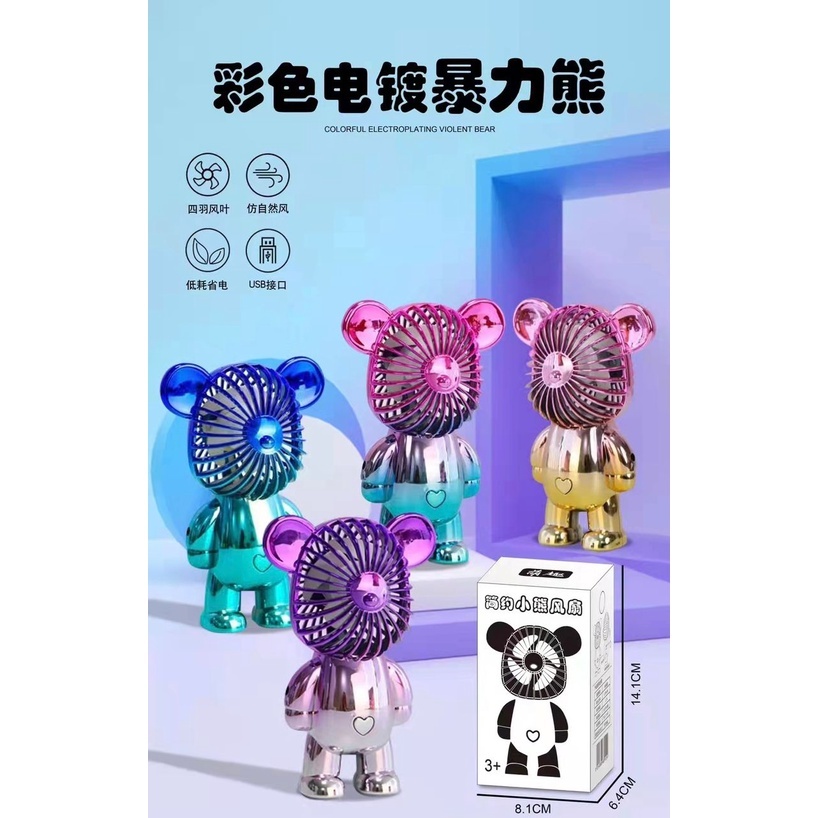 Rechargeable Kwas Mini Handle Fan Dazzle Colourful | Shopee Malaysia