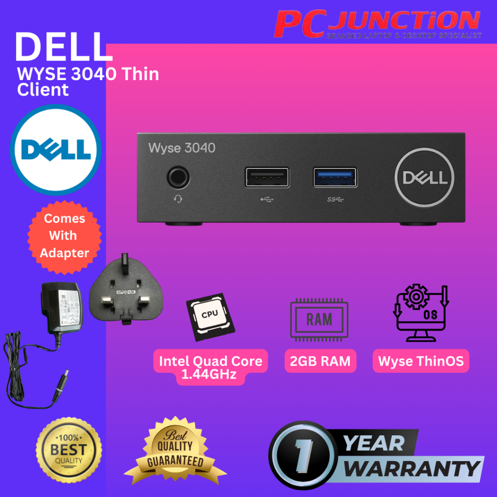 Dell Wyse 3040 Thin Client Intel Quad Core 1.44 GHz 2GB RAM Wyse ThinOS | Shopee Malaysia