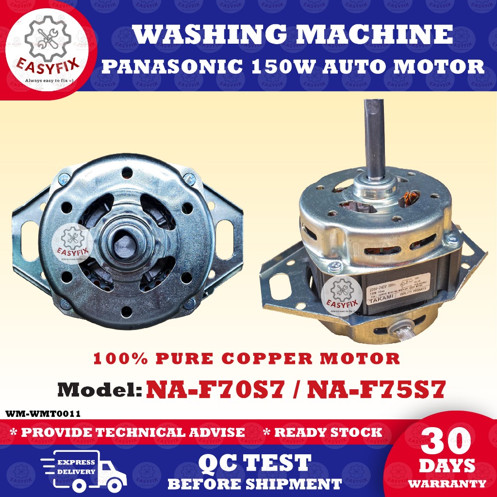 NA-F70S7 / NA-F75S7 PANASONIC WASHING MACHINE FULLY AUTO MOTOR 150W ...