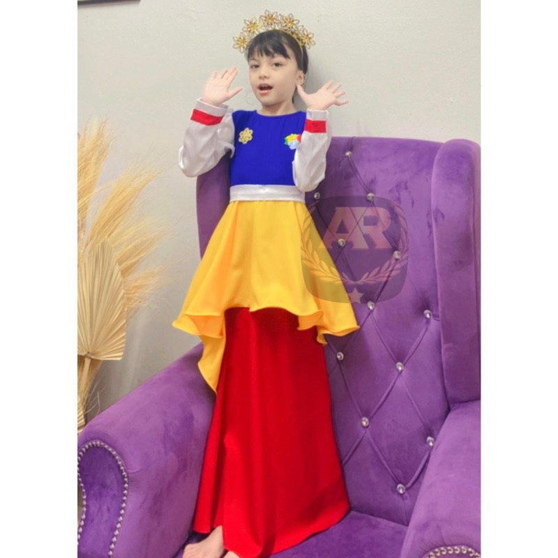 gaun puteri Merdeka malaysia kanak kanak 2024 | Shopee Malaysia