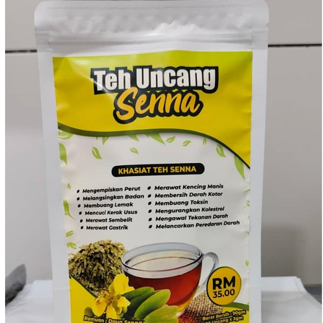 TEH UNCANG SANNA 100% ASLI TEH KURUS/DETOKS/Daun sanna/ Daun senna 30 ...