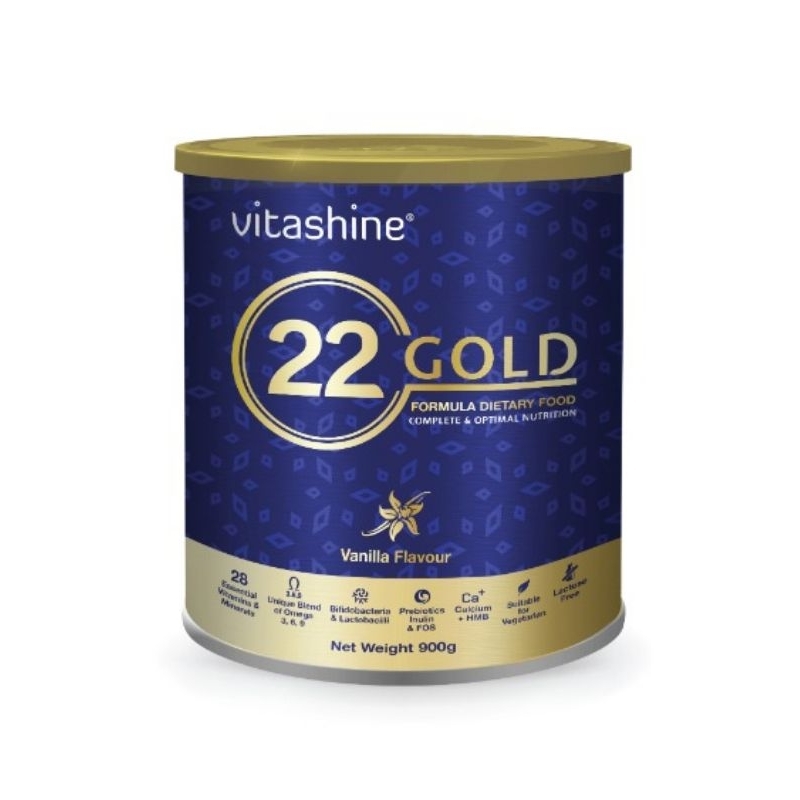 Vitashine 22 Gold Daily Nutrition Vanilla Flavour 900g / 2 x 900g (Expiry : 5/2026) | Shopee ...