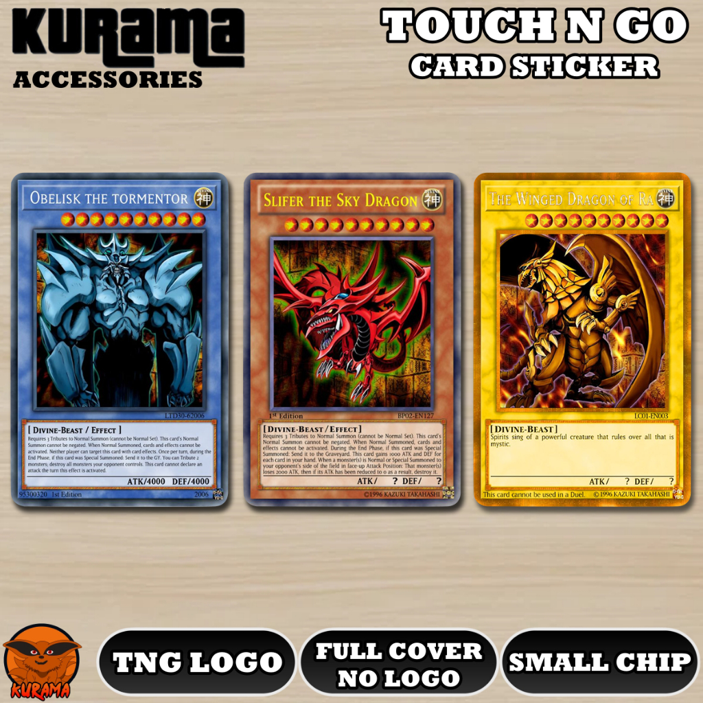 [ YUGIOH Card ] Touch n Go Card Sticker Cover (Waterproof, High Quality ...