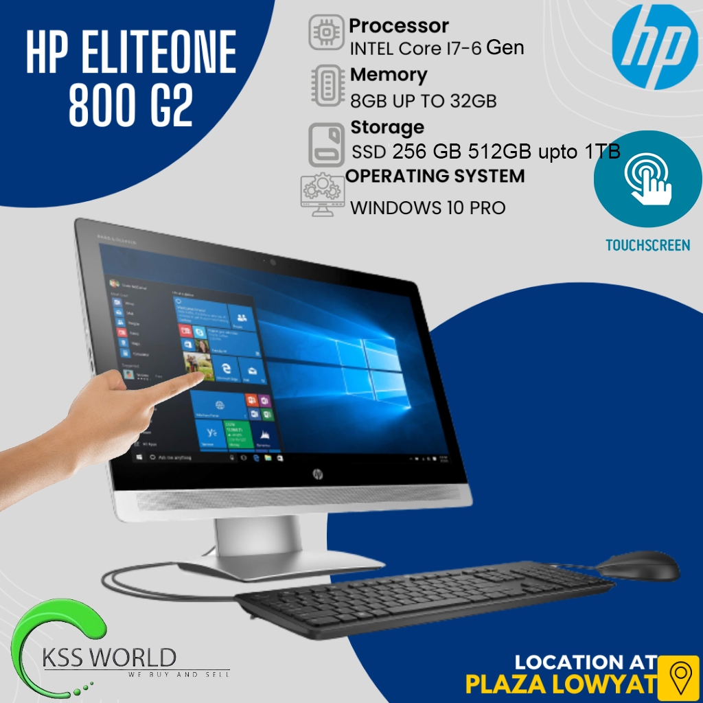 TOUCH SCREEN HP ELITEONE 800 G2 AIO | Intel Core i7-6700 | RAM- 8GB UP ...
