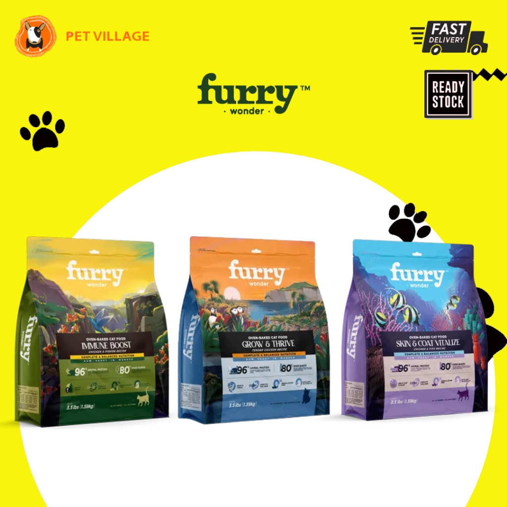 FURRY WONDER Oven-Baked Cat Food For Kitten/Cat 1.59KG (Grow&Thrive ...