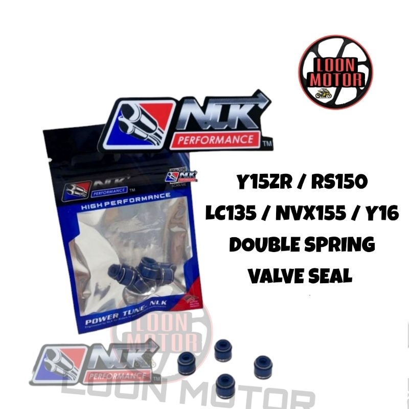 NLK PERFORMANCE Double Spring Valve Seal Y15ZR/Lc135/Nvx155/Y16 ...