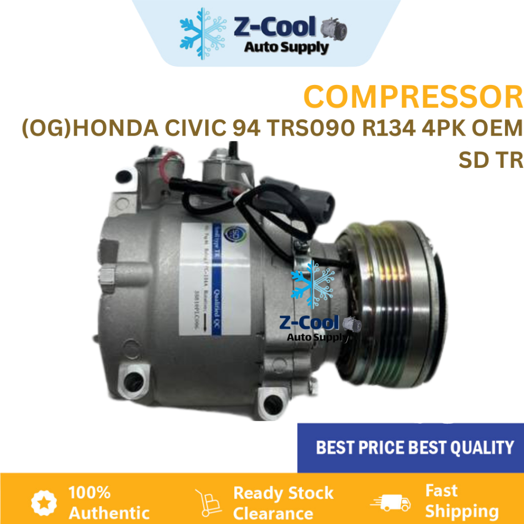 Compressor Aircond Car ORIGINAL NEW Honda Civic 1994 Trs090 4PK OEM ...
