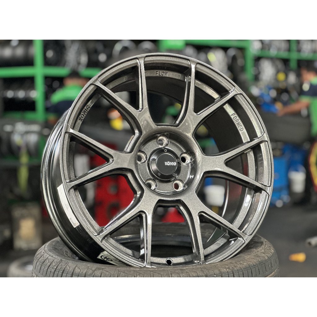 NEW 18X8.5J Konig Ampliform Rim (Set of 4) 5X112 Gunmetal for Golf MK6 ...