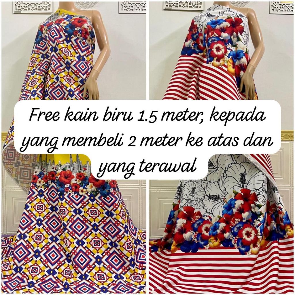 Kain Merdeka Design 2024 kain Merdeka exclusive Theme National Day kain ...