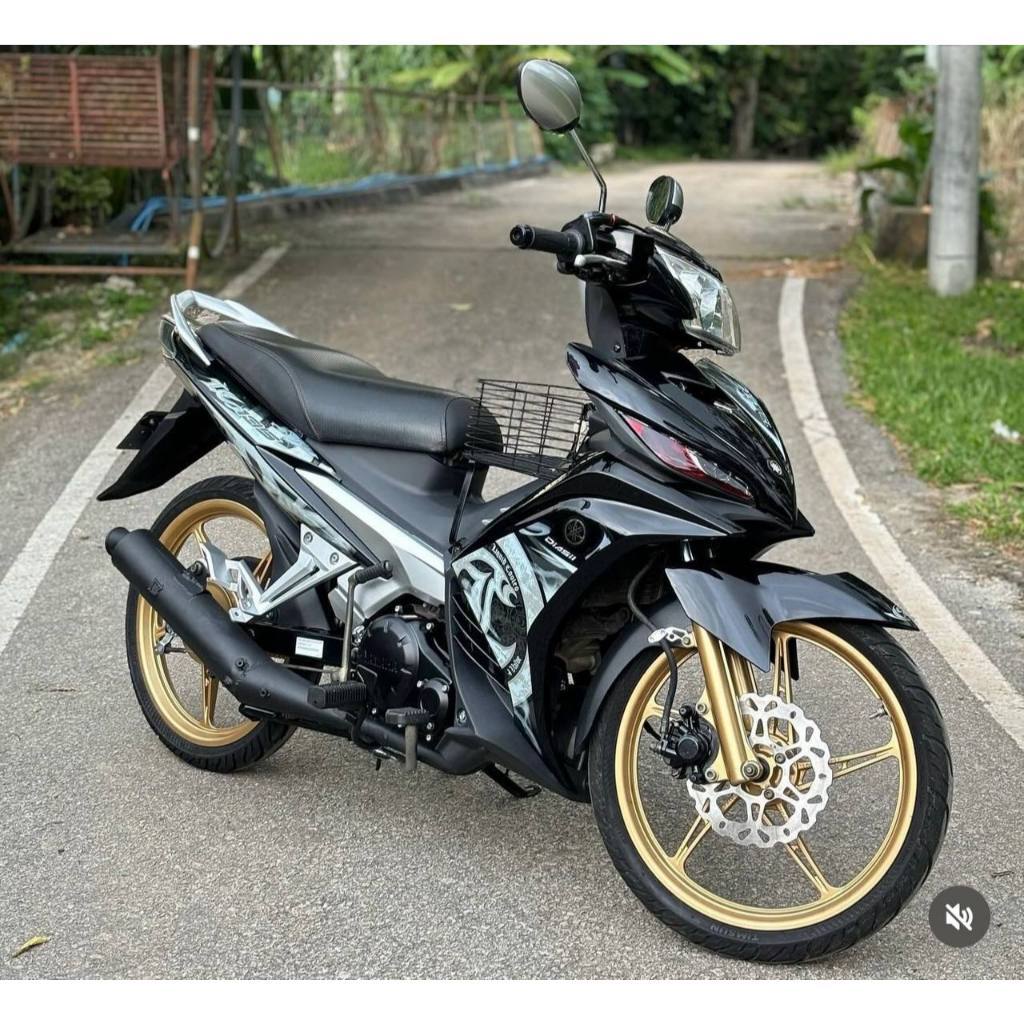 YAMAHA LC LC135 V2 V3 V4 V5 V6 V7 HITAM BATIK SMOKE KILAT MATELIC BLACK FULL COVERSET SIAP ...