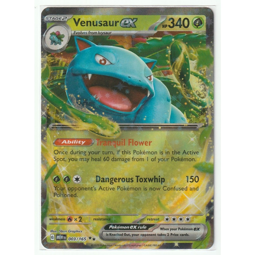 Venusaur ex (003/165) Ultra Rare | SV3.5 151 [Pokemon TCG] | Shopee ...