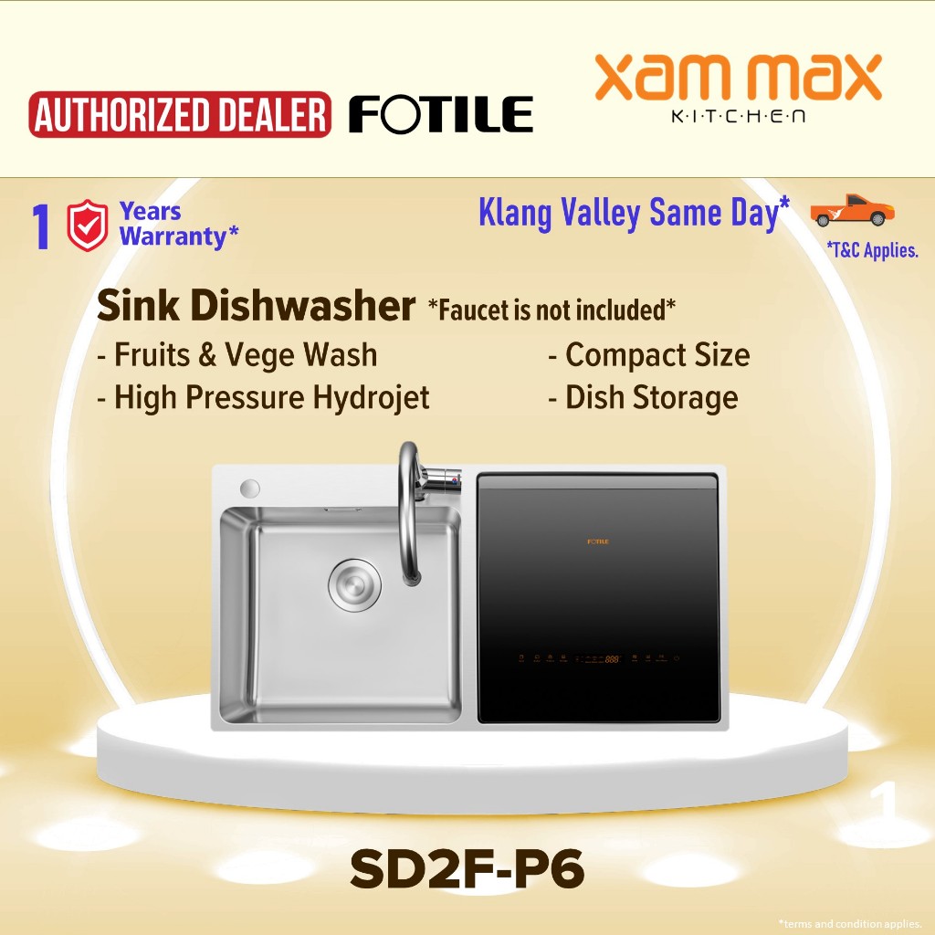 Fotile - SD2F-P6 Sink Combi Dishwasher / 5 Place Settings Counter Top ...