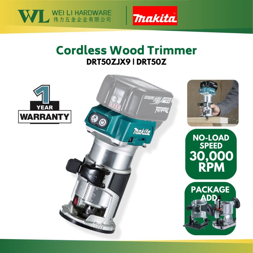Makita 18V Cordless Trimmer DRT50ZJX9 DRT50Z / wood trimmer / mesin ...