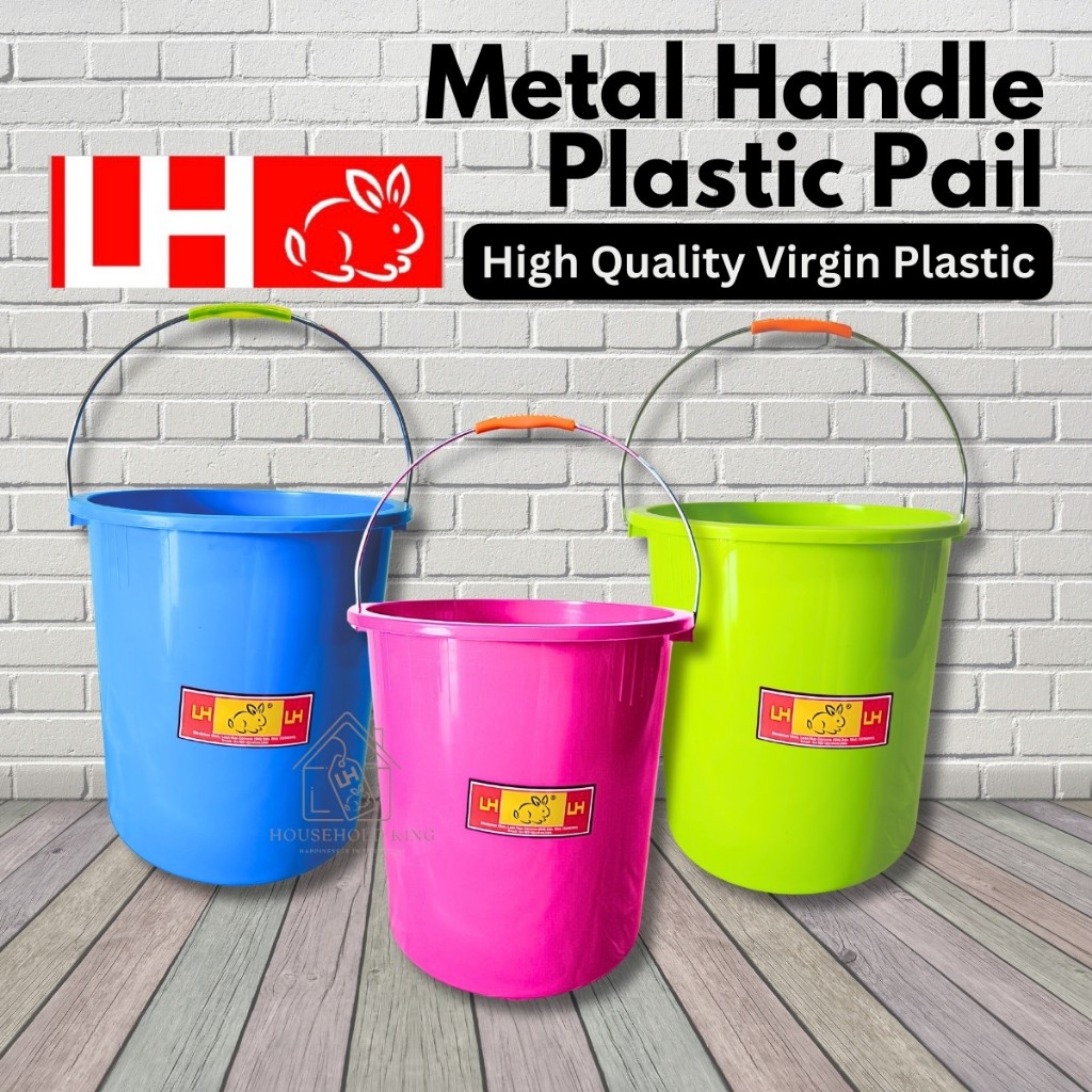 LH Heavy Duty Tong Air Baldi Mop Bucket Pail Plastic Water Bucket Pail ...