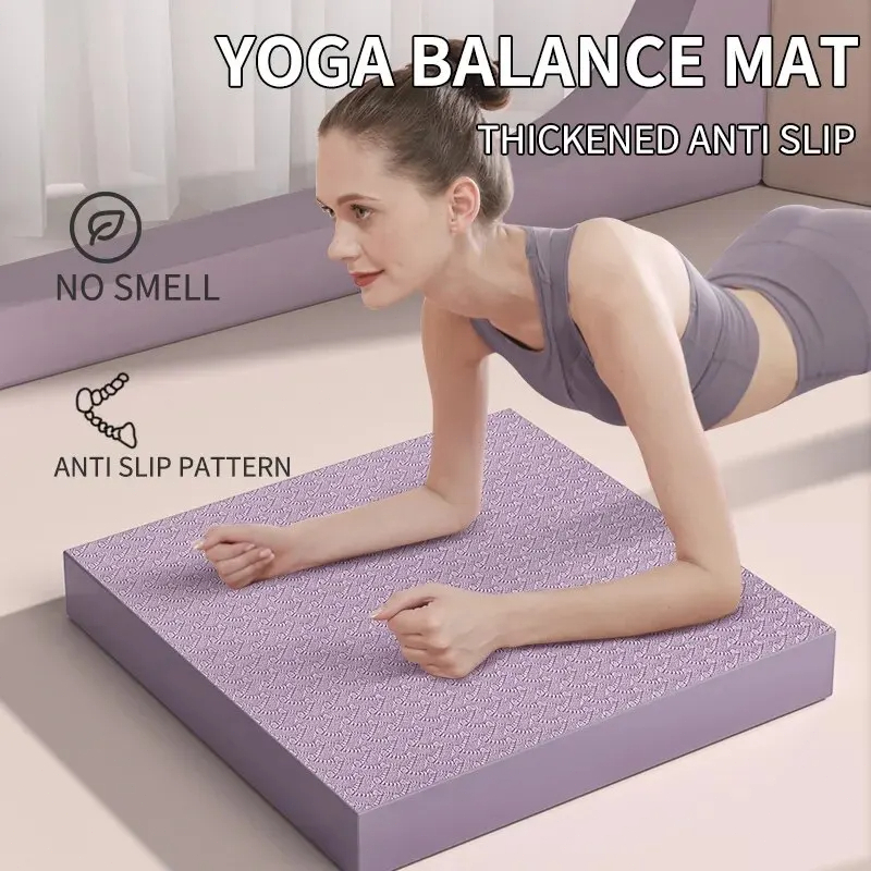 45CM TPE Yoga Mat Anti Slip Yoga Knee Pad Pilates Balance Pad Fitness ...