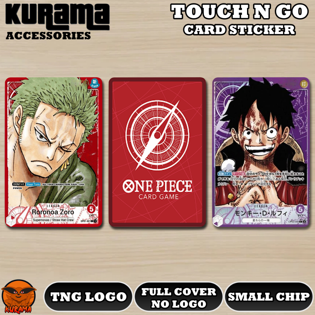 [ ONE PIECE LEADER ] Touch n Go Card Sticker Cover (Waterproof, High Quality) ,TNG CARD | Shopee ...