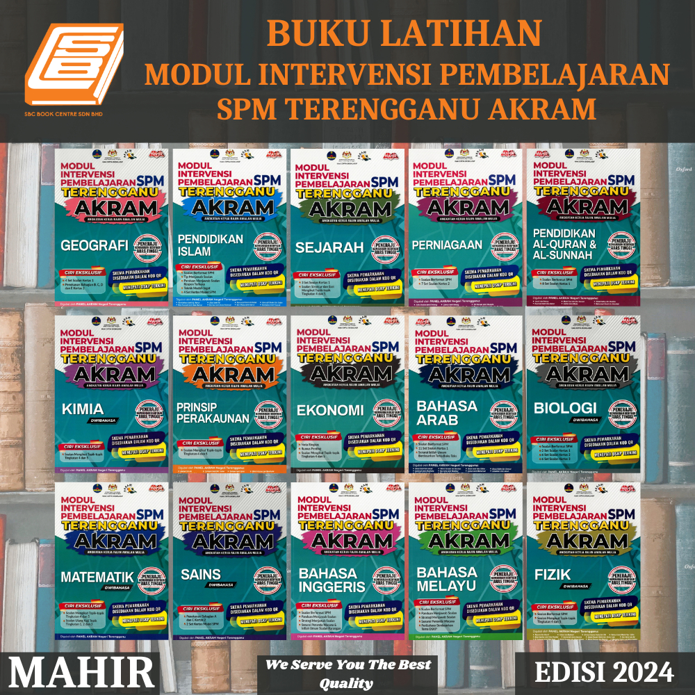 [SBCB] Buku Latihan : Modul Intervensi Pembelajaran SPM Terengganu AKRAM ( Mahir ) | Shopee Malaysia