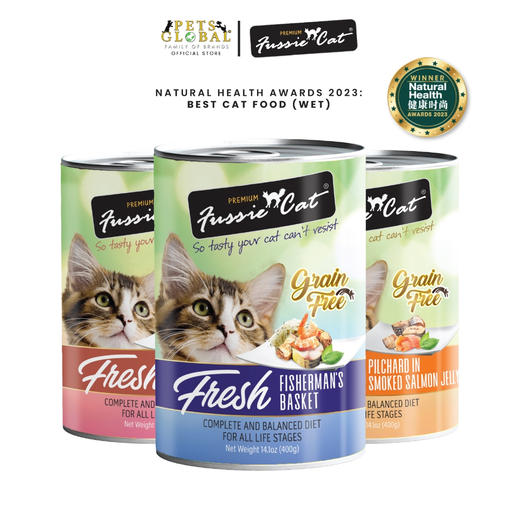 Fussie Cat Fresh Seafood Series/ Makanan Kucing Basah Siri Makanan laut ...