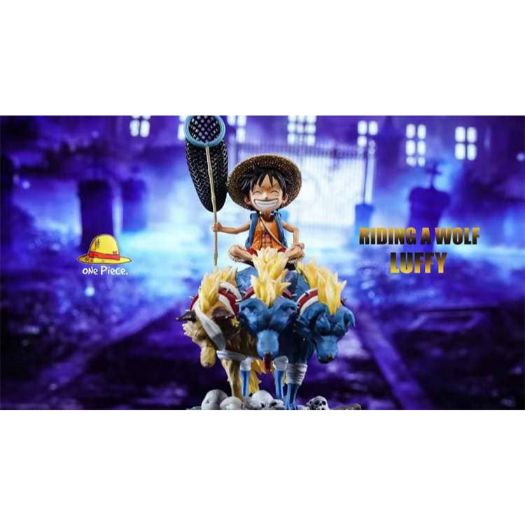 Straw Hat Studio - One Piece Series 009 - Luffy & Three Head Wolf GK ...