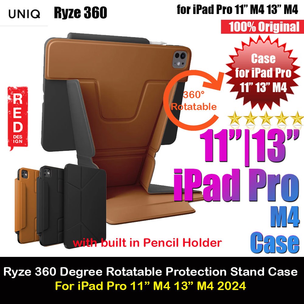 Uniq Ryze 360 Degree Rotatable Standable as Stand Holder Protection Case for iPad Pro 11 M4 iPad ...