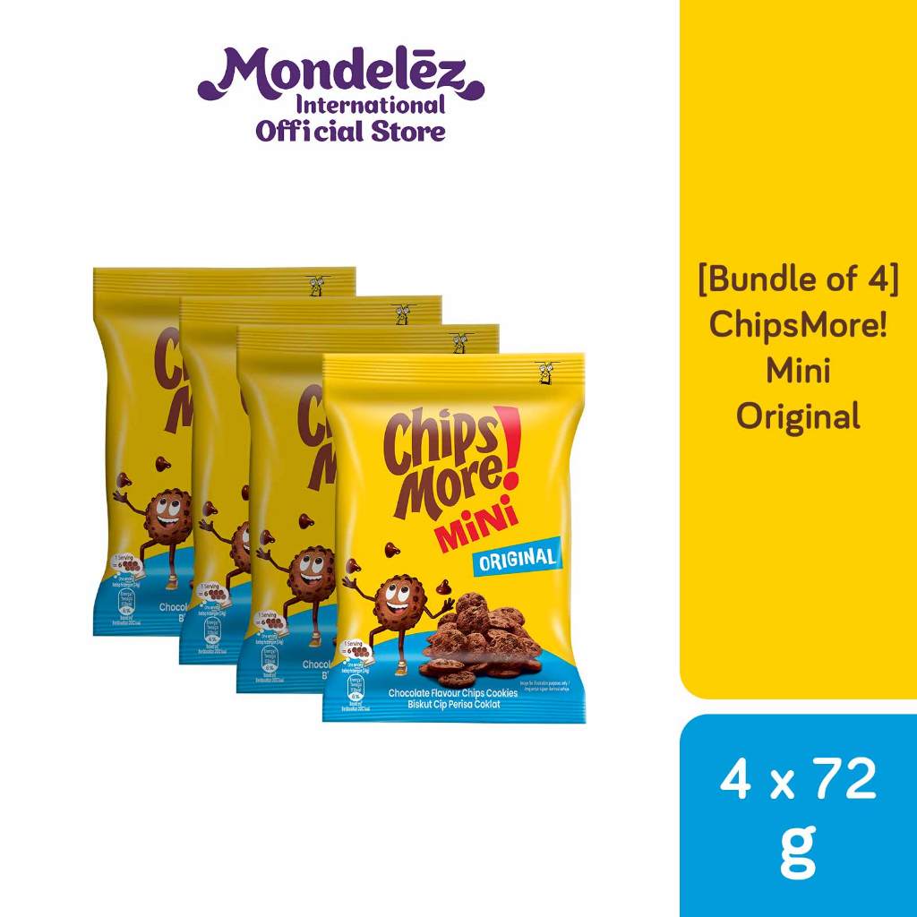 [Bundle of 4] Chipsmore Mini - Original/Hazelnut/Double Chocolate/Oats ...