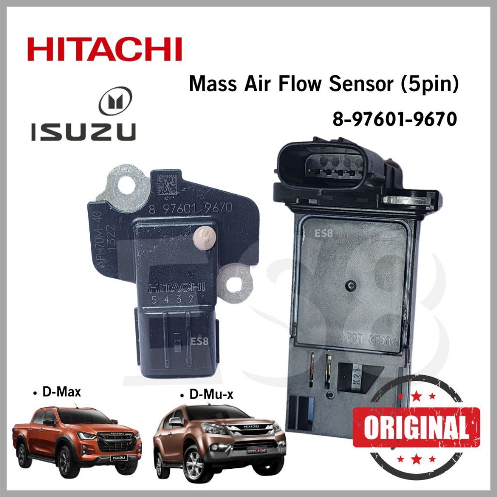 Isuzu D-MAX/MU-X Mass Air Flow Meter Sensor 8-97601-9670 (5pin ...