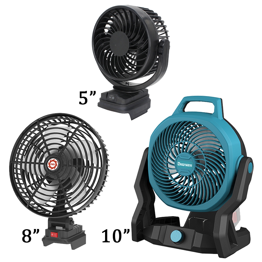 DAGMARA Portable Cooling Fans Adjustable Cordless Lithium Battery (5/8 ...