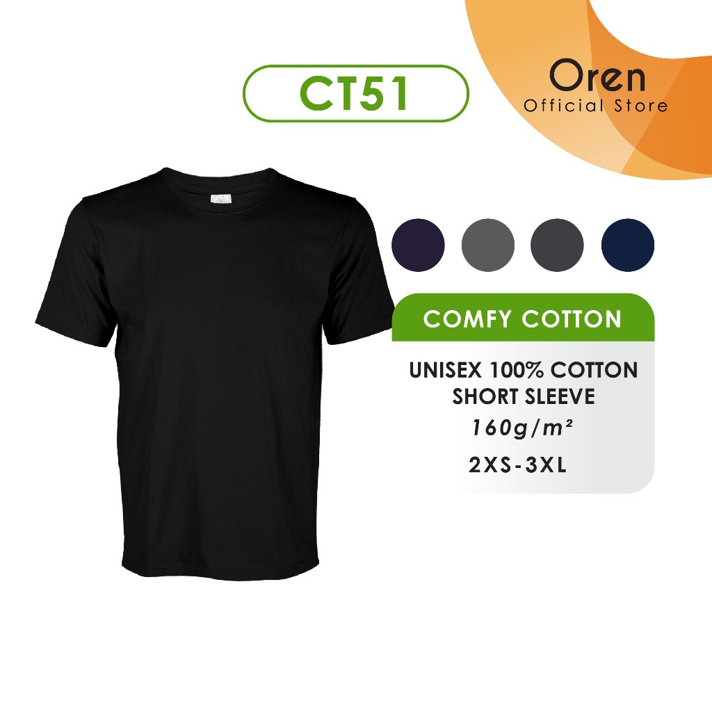 Oren Sport CT Comfy Cotton T-Shirt CT51 | Shopee Malaysia
