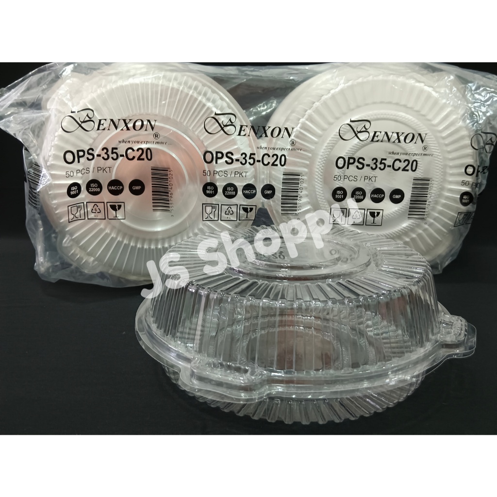 BENXON 8" Kuih Container OPS 35 /Disposable Plastic Clear Container ...