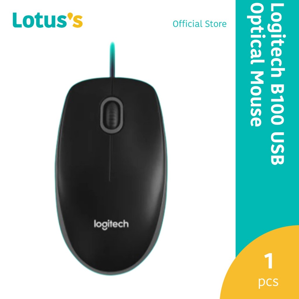 Logitech B100 USB Optical Mouse | Shopee Malaysia