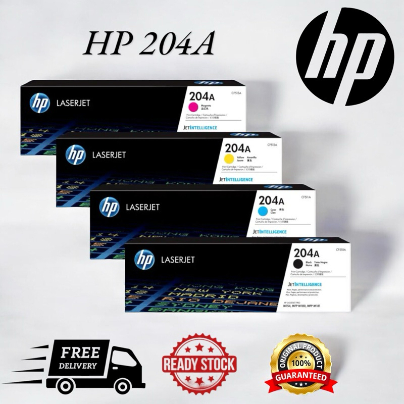 HP 204A Original LaserJet Toner Cartridge HP CF510A / CF511A / CF512A ...