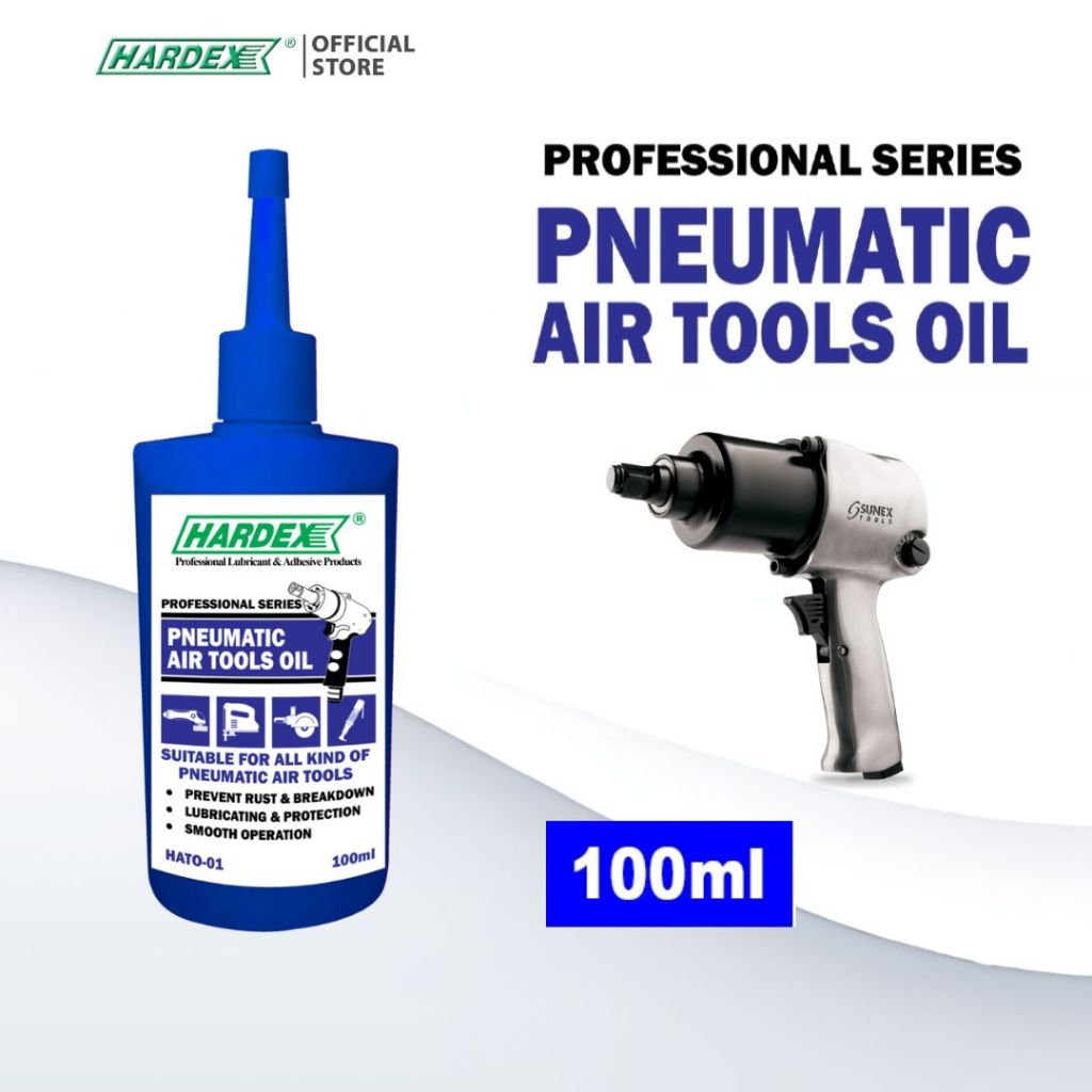 HARDEX Pneumatic Air Tool Oil (100ml) HATO-01 (Air Nail Gun, Air Impact ...
