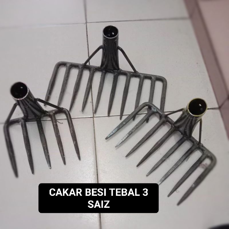 CAKAR BESI TEBAL 3 SAIZ TAHAN LASAK | Shopee Malaysia