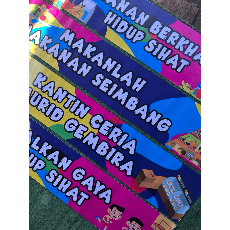 BANNER HIASAN DINDING KANTIN & SEKOLAH / BANNER BEAM / BANNER AMALAN ...