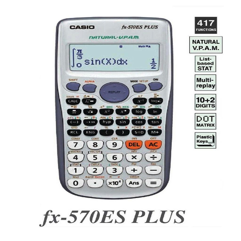 Casio Scientific Calculator fx-570ES Plus | Shopee Malaysia