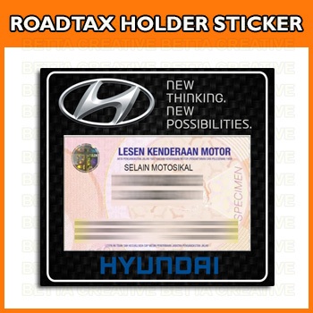 New Roadtax 2024 Sticker Holder - Hyundai Car Logo | Shopee Malaysia
