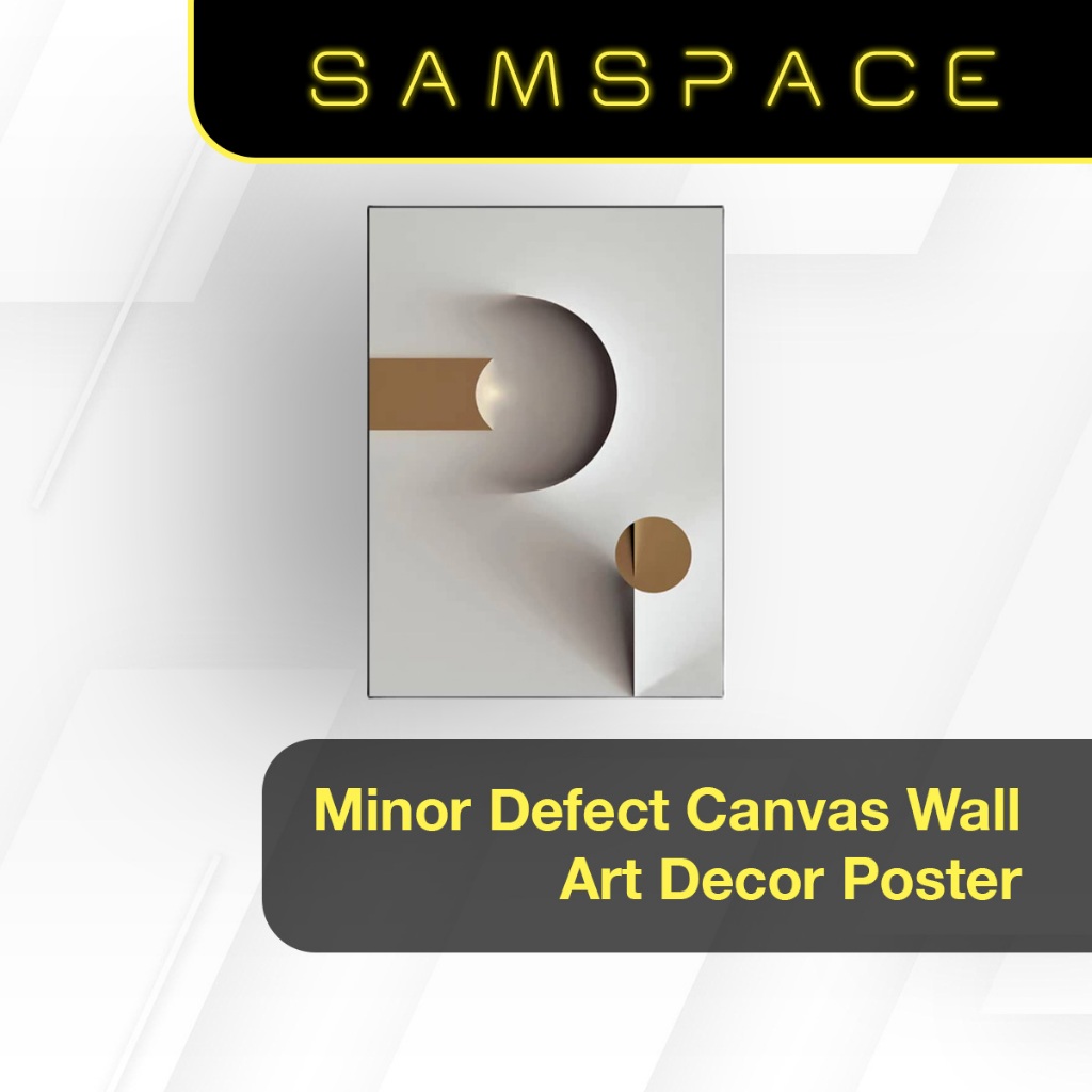 SAMSPACE Minor Defect Canvas Wall Art Painting Black Frame Nordic Wall ...