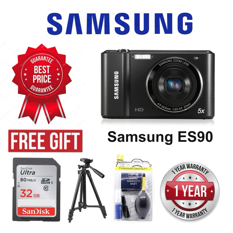 SAMSUNG ES90 DIGITAL CAMERA POINT AND SHOT CCD sensor (1 years warranty ...