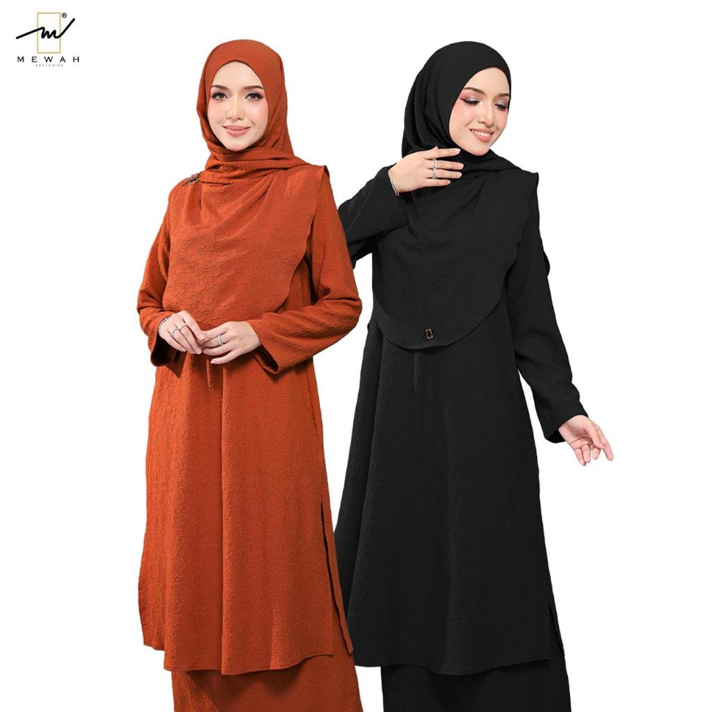 Mewah Exclusive Mini Jubah Fareha l Baju Umrah Muslimah Ironless ...