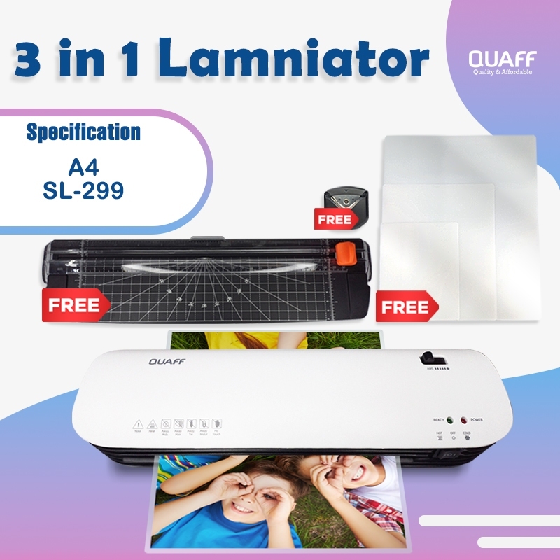 SL299 Laminating Machine A4 Laminator Machine A4 Hot and Cold Shower Package Set | Shopee Malaysia