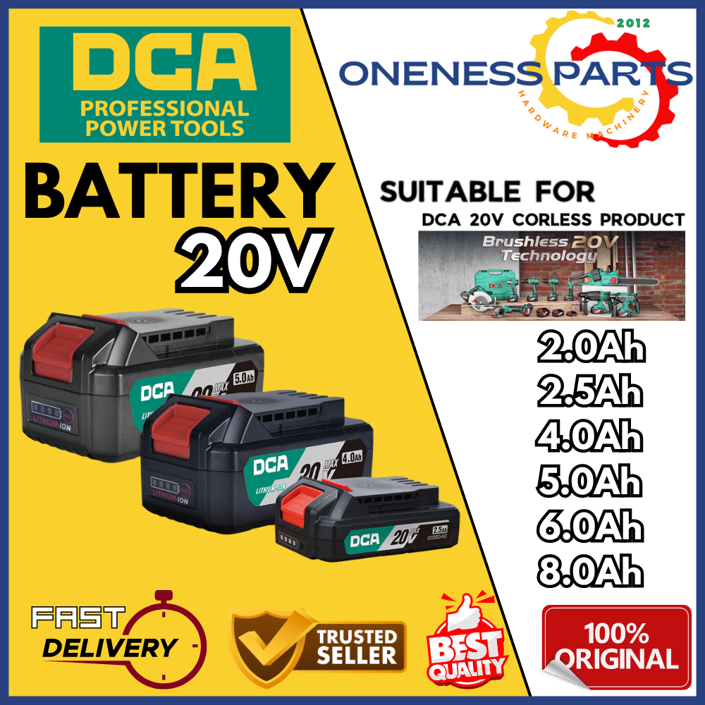 DCA Battery & Charger For Cordless Product (20V) | Shopee Malaysia
