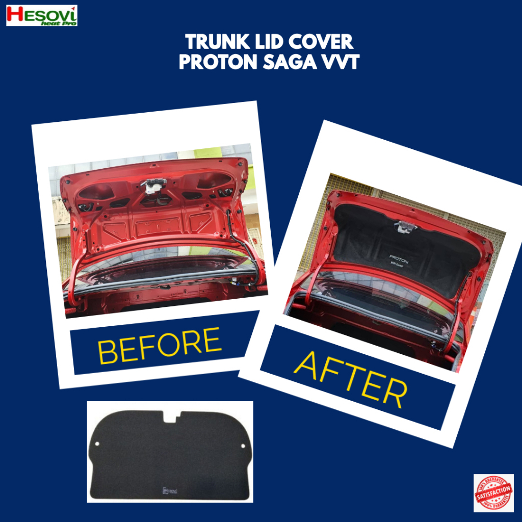 Hesovi HeatPro Car Trunk Lid Insulator for PROTON SAGA VVT Model ...