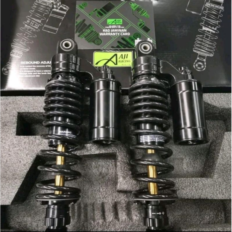 ORIGINAL AJI RACING ABSORBER WITH GAS NVX155 305 MM PHANTOM BLACK ...