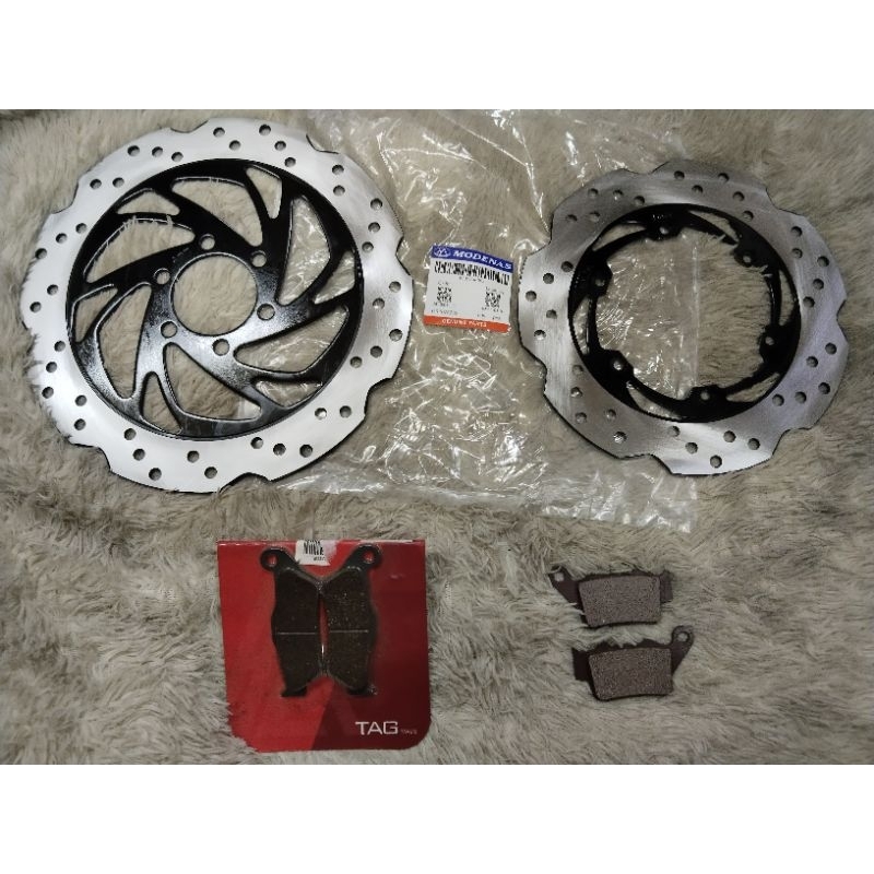 MODENAS NS200 pulsar front rear disc plate piring disk depan belakang ...